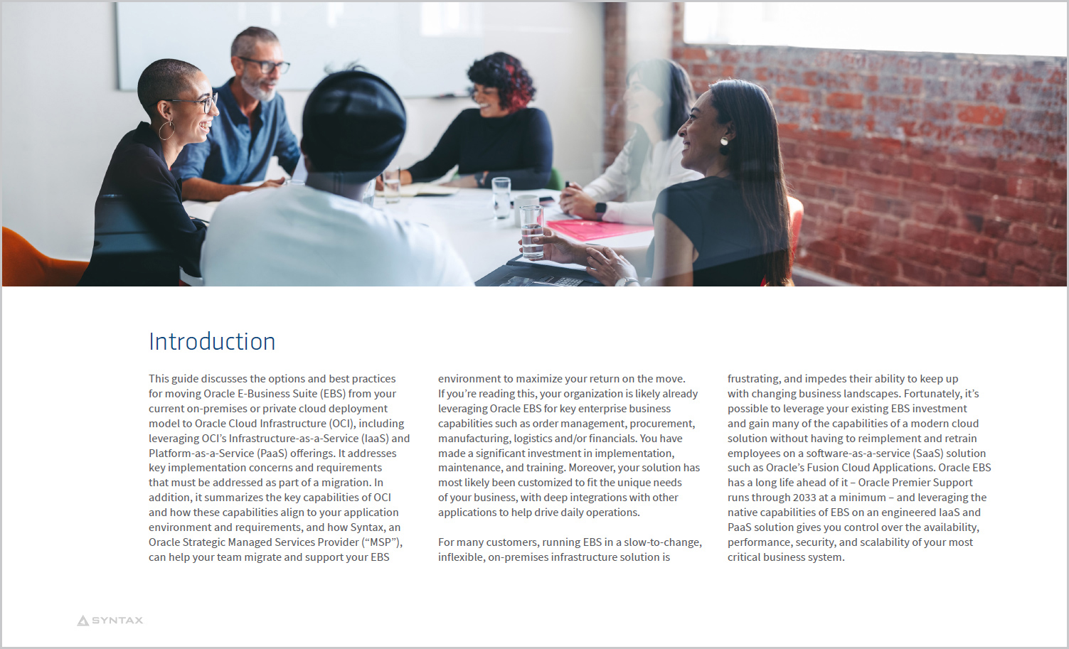 Migrating E-Business Suite to Oracle Cloud Infrastructure eBook:eBook Migrating E-Business Suite to Oracle Cloud Infrastructure eBook:eBook